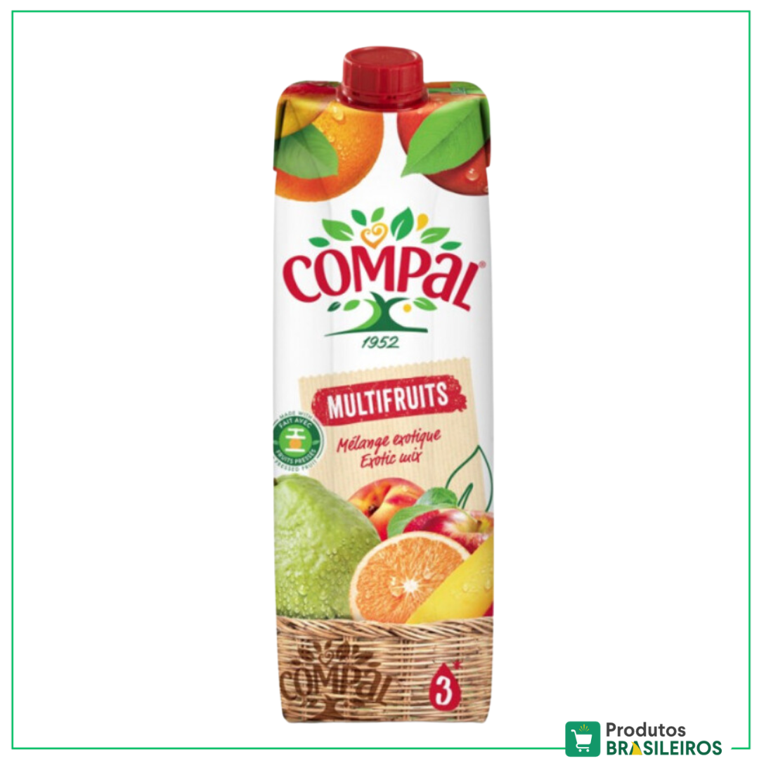 Suco Multi-Fruta / Multi-Fruit Juice COMPAL - 1L | Produtos Brasileiros