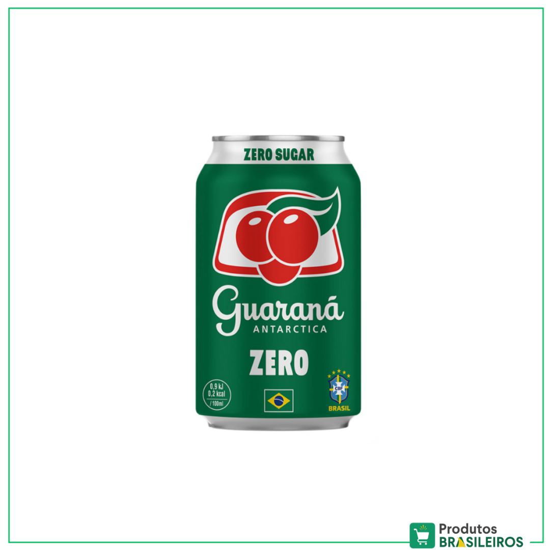Refrigerante Guaraná Zero / Guaraná Zero Soft Drink ANTARCTICA - 330ml ...