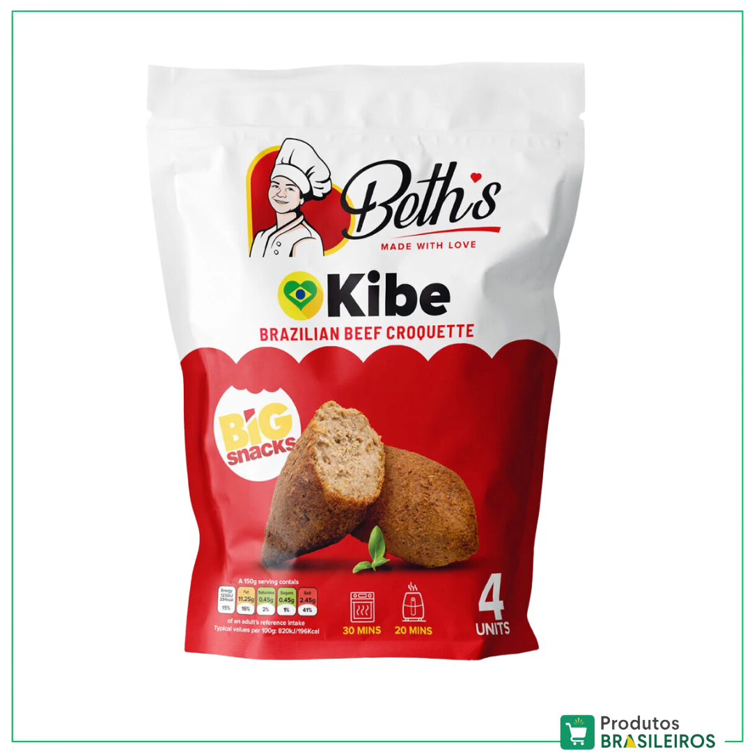 Kibe Congelado / Frozen Beef Croquette BETH'S - 4un | Produtos Brasileiros
