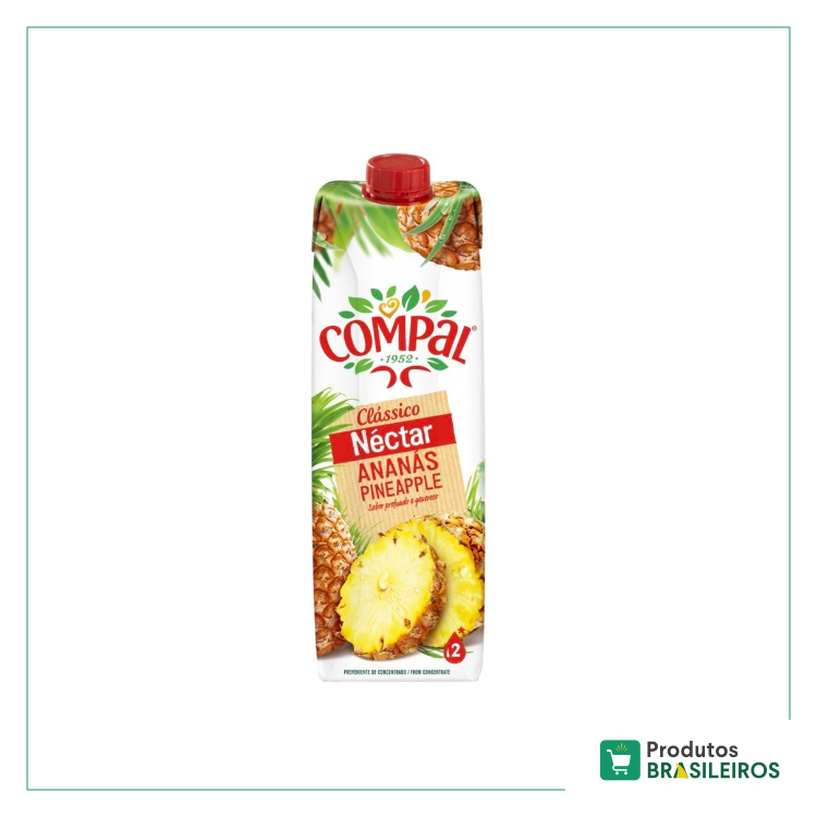 Suco de Abacaxi / Pineapple Juice COMPAL - 1L | Produtos Brasileiros