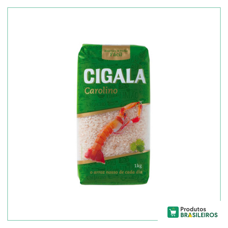 Arroz Carolino / Carolino Rice CIGALA - 1Kg | Produtos Brasileiros
